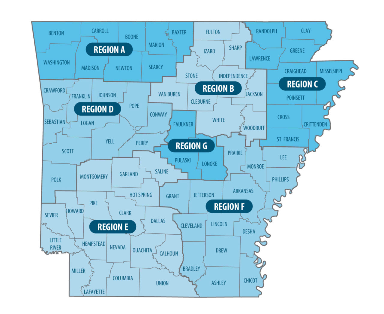 ARKANSAS SERVICE AREAS | Southeastrans